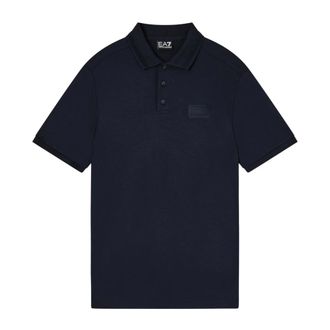 Emporio Armani Emporio Armani Ea7, Homme, Tops, Bleu, Taille: 3XL Polo en jersey