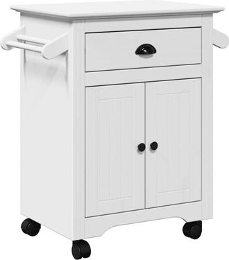 vidaXL Küchenwagen bodo Weiß 72x45x80 cm - Vidaxl