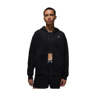 Nike Jordan SweaT-shirt &agrave; capuche zipp&eacute; Brooklyn Fleece - Femme - Sport - Noir - Taille: 36 FR