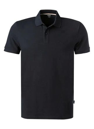 HUGO BOSS Herren Polo-Shirt blau Baumwoll-Piqu&eacute;