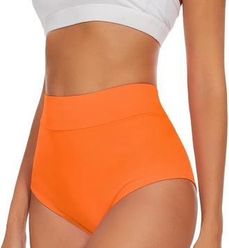 Generic Short de yoga Scrunch Booty pour femme - Dos en V - Taille haute - Pantalon de yoga Diva 4,6, Orange, XXL