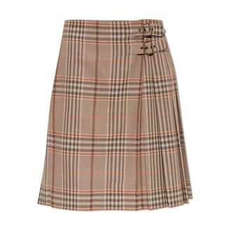 Burberry Odessa Wollrock - - Skirts - Damen - Beige - 2XS