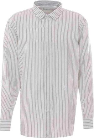 Saint Laurent Cassandre Slim Shirt - - Shirts - Herren - Grau - L