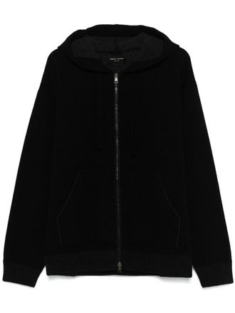 Roberto Collina hoodie en maille - Noir