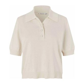 Masai Femme, Pulls, Blanc, Taille: 40 FR Tricot encolure en V