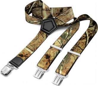 Glamexx24 Hosentr&auml;ger f&uuml;r Herren mit Muster Robusten Clips 4 cm Breit Y-Form Verstellbar Elastisch Hosentr&auml;ger f&uuml;r M&auml;nner und Frauen