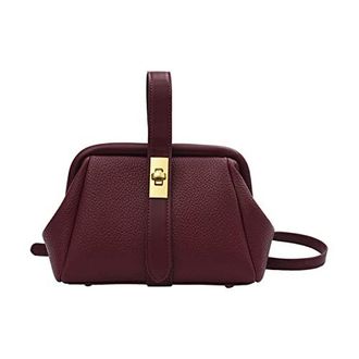 Generic Sac &agrave; main Hobo pour femme avec poign&eacute;e sur le dessus, sac &agrave; main tendance et &eacute;l&eacute;gant, sac &agrave; bandouli&egrave;re pour femme, Rouge, Small