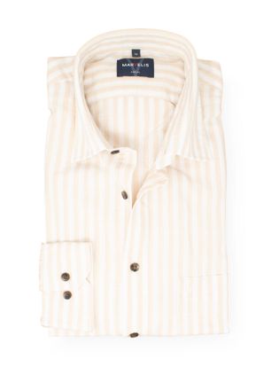 Marvelis Herren Langarmhemd Langarm Casual Modern Fit,Gestreift,New Kent, Gr&ouml;&szlig;e:XL