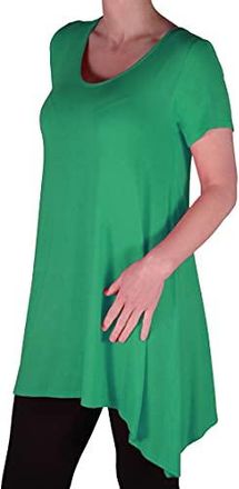 Eye Catch Oversize - Haut Long asymétrique Manches Courtes Grandes Tailles - Geneva - Femme