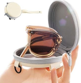 Generic Lunettes de soleil - Lunettes de soleil pour femme | Lunettes de soleil polaris&eacute;es carr&eacute;es faciles &agrave; ranger | Lunettes de soleil portables avec protec