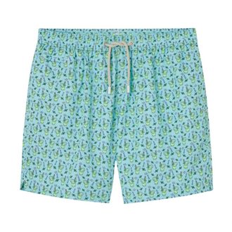 MC2 Saint Barth Gr&uuml;ne Badehose mit Print - - Swimwear - Herren - Blau - S
