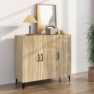 vidaXL Buffet chêne sonoma 90x34x80 cm bois dingénierie Vidaxl