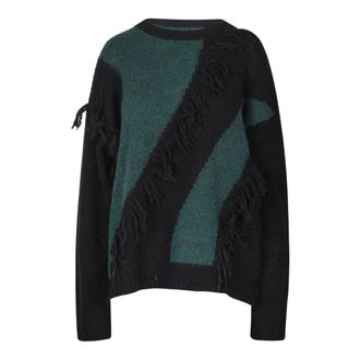Jucca Maglia Intarsienpullover mit Kontrast - - Knitwear - Damen - Mehrfarbig - M