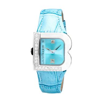 Laura Biagiotti Femme, Accessoires, Bleu, Taille: ONE Size Montre habill&eacute;e en cuir avec d&eacute;tails &eacute;l&eacute;gants