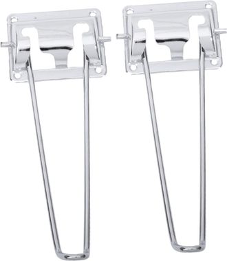 DOITOOL 2 Stück Klappbare Metall Tischbeine für Computer Kaffeetische Stabile DIY Möbelbeine Faltbare Tischfüße Platzsparend und Einfach zu Montieren für Klei