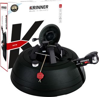 Krinner Christbaumst&auml;nder Black Edition Ultra Grip XL Baumh&ouml;he bis 3,0 m Weihnachtsbaumst&auml;nder Tannenbaumst&auml;nder 4,5 Liter Wassertank Schwarz (XL)