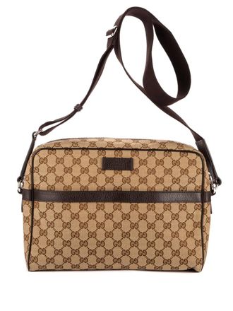 Gucci Kuriertasche aus GG Canvas - Nude