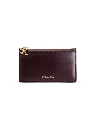 Calvin Klein Damen Ck Puller 6cc Zip Cardcase Lv04f1076g Kartenhalter, Red (Fudge)