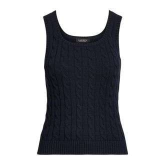 Ralph Lauren Femme, Pulls, Bleu, Taille: 40 FR Pull Sans Manches