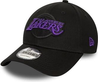 New Era Casquette 9Forty Lakers Side PatchEra Casquette de Baseball (Taille Unique - Noir)