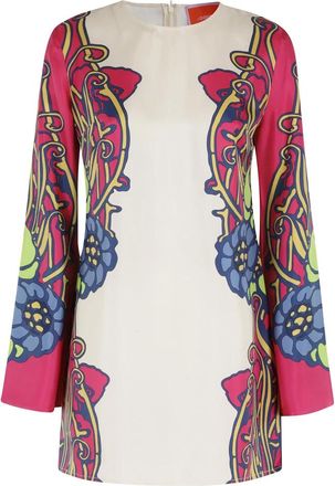 La DoubleJ Femme, Robes, Multicolore, Taille: 38 FR Mini Robe Trap&egrave;ze Supremes