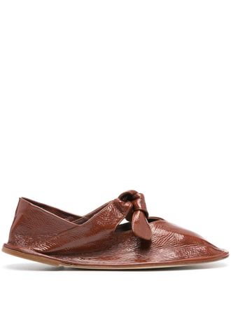 Hereu ballerines Llasada en cuir - Marron