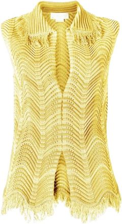 Genny Femme, Pulls, Jaune, Taille: 38 FR Cardigan