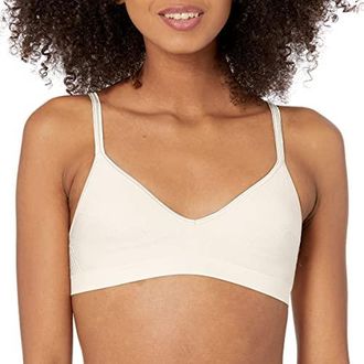 Hanes Ultimate Comfy Support ComfortFlex Fit Wirefree Bra L Nude