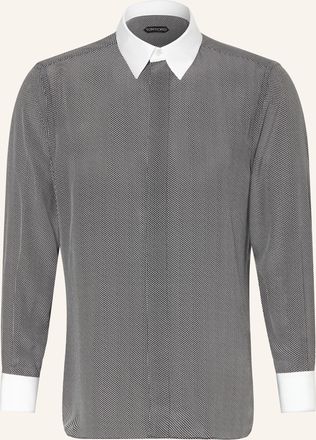 Tom Ford Seidenhemd Regular Fit schwarz