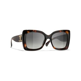 Chanel 5555 Sonnenbrille - - Accessories - Damen - Braun - 53 MM
