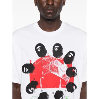 A Bathing Ape Graphic Print T-Shirt - White