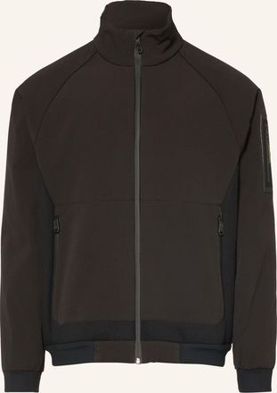 HUGO BOSS Jacke Cord Fleece Im Materialmix schwarz