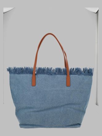 MC2 Saint Barth Womens Shoulder Bag City Denim Cotton Cow Leather