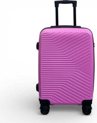 Infinity Leather Rosa Hardshell-Kabine 48 x 37 x 20 cm Sicherer Gep&auml;ckkoffer