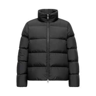 Moncler Kurze Daunenjacke mit lockerer Passform - - Jackets - Damen - Schwarzk - M
