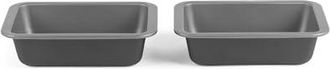Salter Salter Essentials 2-teiliges rechteckiges Deep-Dish-Set - 2 x 16,5 cm Backformen aus Kohlenstoffstahl, sp&uuml;lmaschinengeeignet, f&uuml;r Hei&szlig;luftfritteuse & 