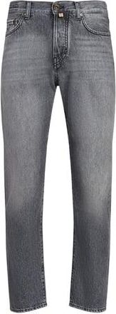 Jacob Cohen Jean droit en coton m&eacute;lang&eacute;