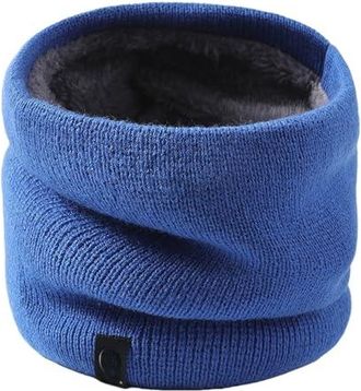 Generic Cache-cou dhiver pour homme et femme en polaire coupe-vent qui peut protéger le nez, les oreilles et le visage, bleu, Taille unique
