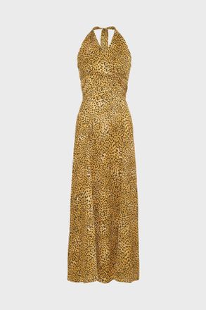 Gerard Darel Robe longue cintr&eacute;e &agrave; dos nu - EVANNA - Jaune