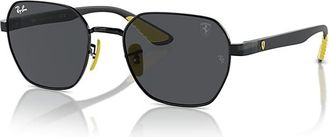 Ray-Ban Rb3794m Scuderia Ferrari Collection Sonnenbrillen Schwarz Fassung Grau Glas 54-20