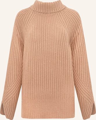 SLY 010 Sly 010 Cashmere-Pullover Xora Mit Glitzergarn beige