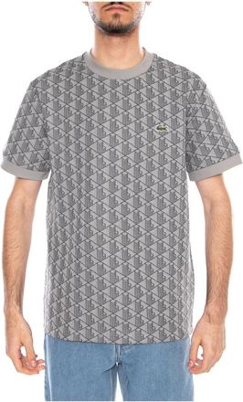 Lacoste Homme, Tops, Gris, Taille: L T-Shirt Multi Logo