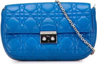 Dior Hobo Bags - Lambskin Cannage Miss Dior Promenade Chain Crossbo - Gr. unisize - in Blau - f&uuml;r Damen