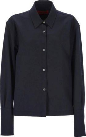 Haikure Femme, Blouses et Chemises, Bleu, Taille: 38 FR M&eacute;lange Texture Shirt
