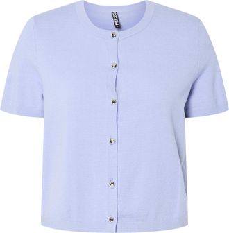 Pieces Pcorina Ss O-Neck Knit Cardigan Pw Bc