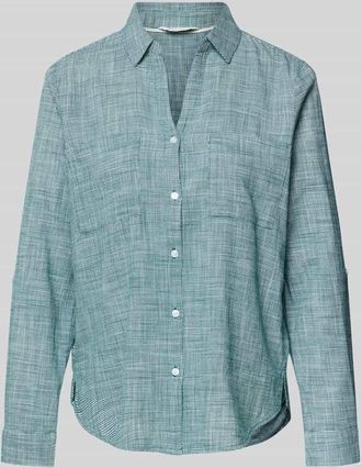 Tom Tailor Regular Fit Hemdbluse aus reiner Baumwolle