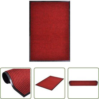 vidaXL vidaXL Schmutzschutz - T&uuml;rmatte Rot 117x220 cm PVC