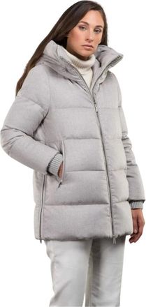 Moorer Femme, Vestes, Gris, Taille: 38 FR Carinzia Down Jacket