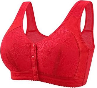 Generic Soutien-gorge push-up sans armatures - Gros seins - Maintien fort - Élégant - Bords ondulés - Minimaliste - Respirant - Moulant - Léger - Activité spo