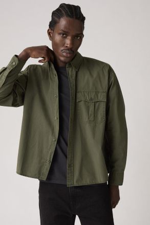 Levi's Zandt Cropped Hemd - Herren - Gr&uuml;n / Gr&uuml;n